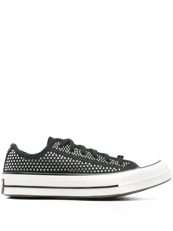 SWAROVSKI X Converse Embellished Low-top Sneakers - Black