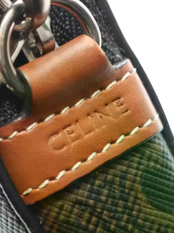 Celine Triomphe Coated Canvas Horizontal Pouch - Brown