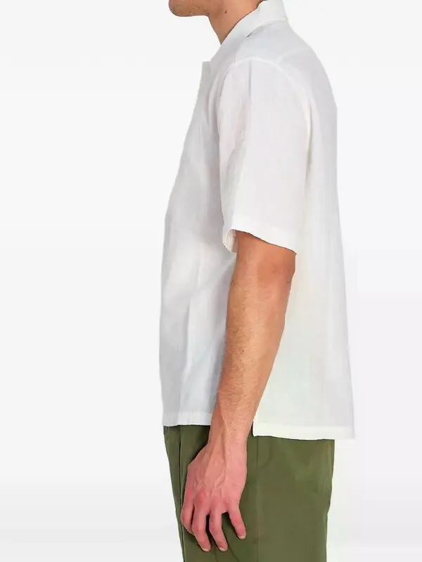 Barena Venezia Mola Lanchin Crinkled Short-sleeved Shirt