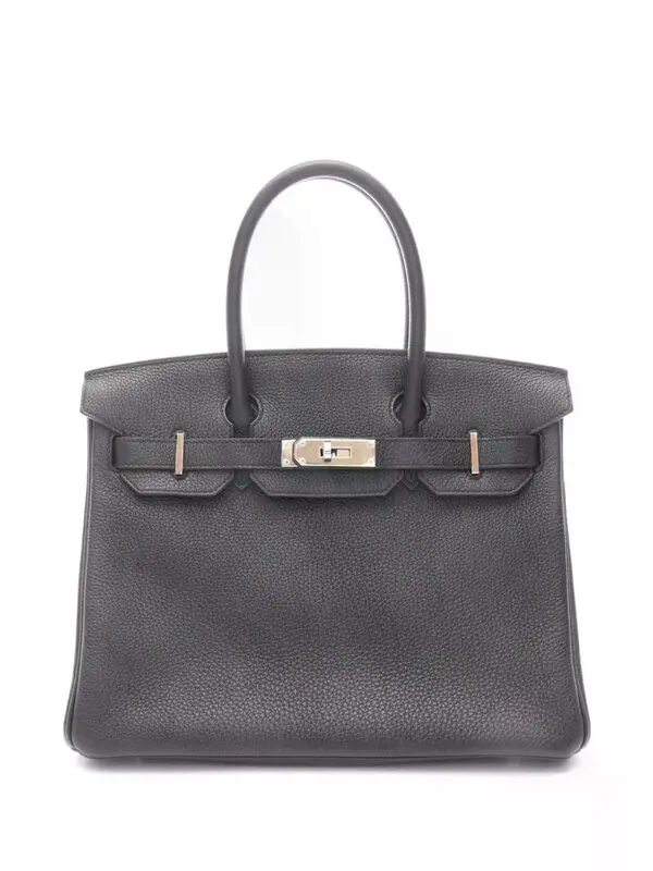 Hermès 2016 Togo Birkin 30 Handbag - Black