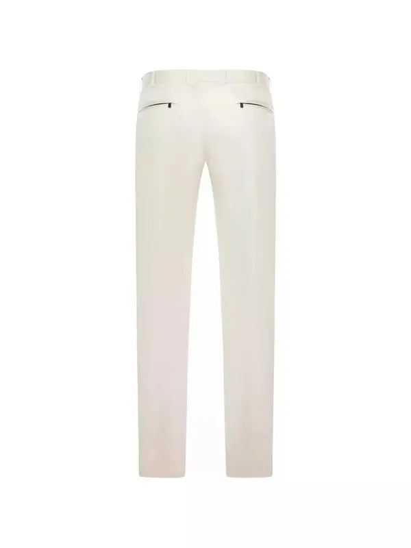 PT TORINO Belt-loop Trousers - White