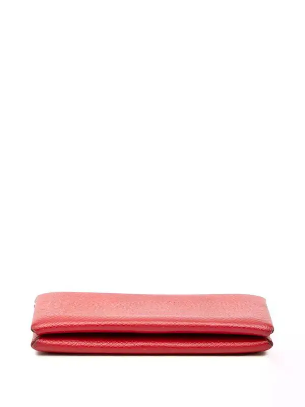 Hermès 2016 Epsom Calvi Card Holder - Red