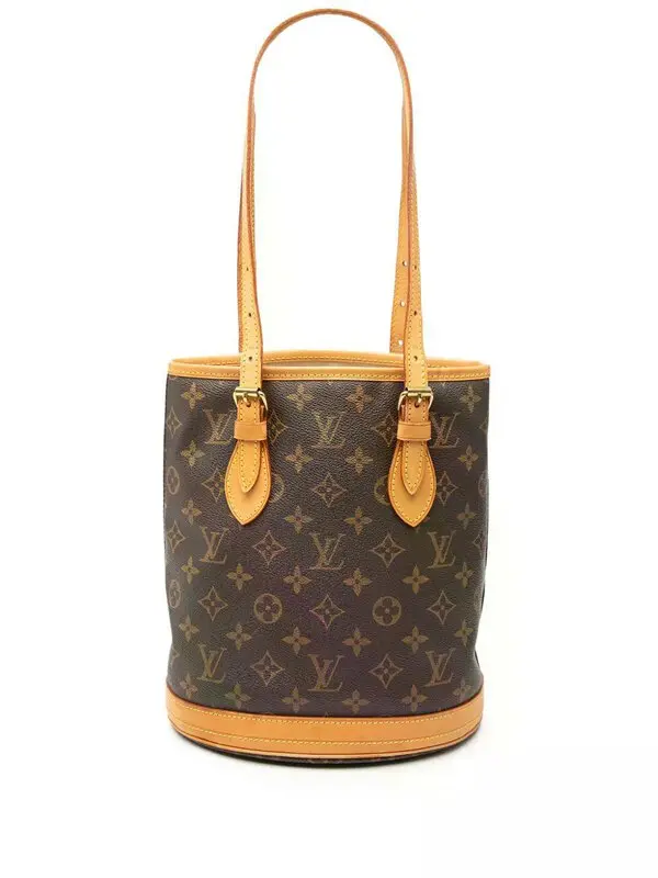 LOUIS VUITTON 2006 Monogram Petit Bucket Bag - Brown