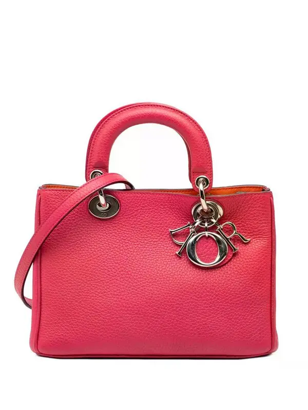 Dior 2014 Mini Leather Diorissimo Satchel - Pink