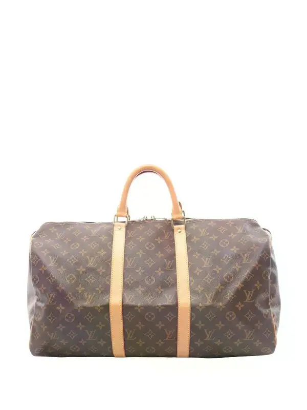 LOUIS VUITTON 2002 Monogram Keepall 50 Boston Bag