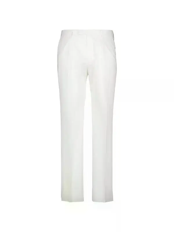 Boglioli Cotton Flared Trousers - White