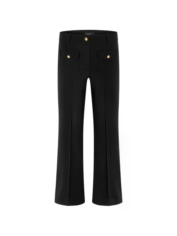 CAMBIO Farah Patched Pocket Trousers - Black