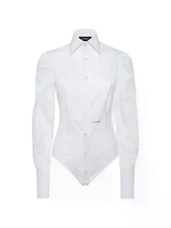 Dsquared2 Signature Poplin Bodysuit - White