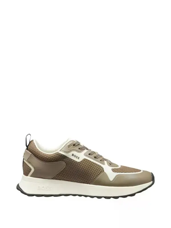 BOSS Mesh Panel Sneakers - Brown
