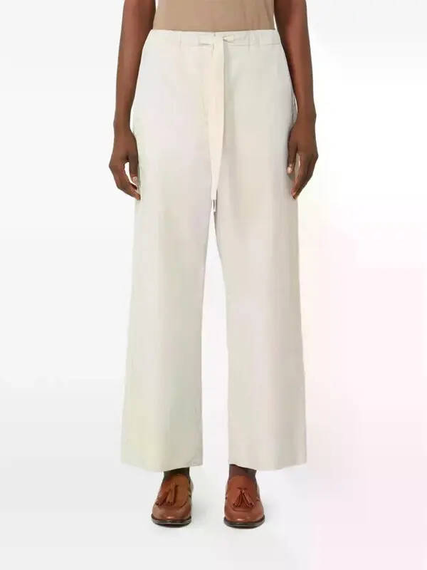 Max Mara Argento Drawstring Trousers