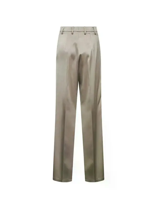BLANCA VITA High-rise Straight-leg Trousers - Neutrals