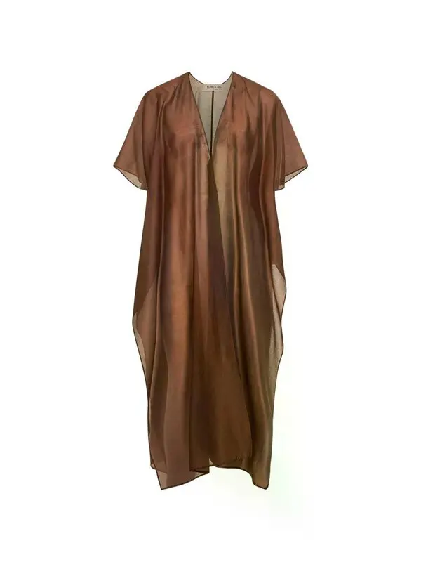 BLANCA VITA Kimono Dress - Brown