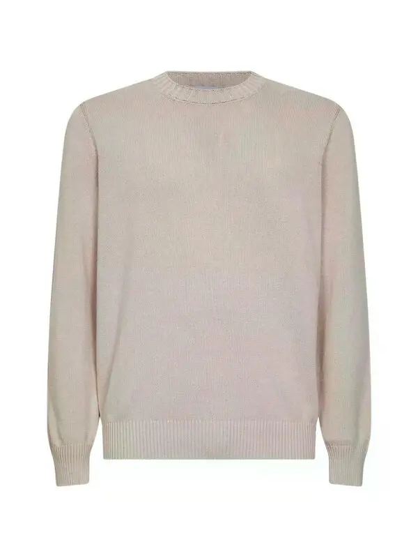 D4.0 Ribbed Crew-neck Sweater - Neutrals