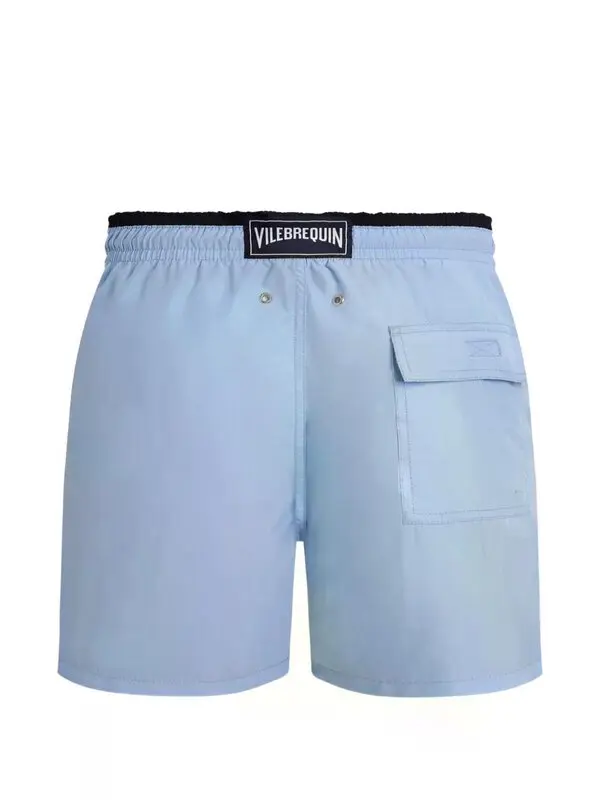 Vilebrequin Turtle-embroidery Swim Shorts - Blue