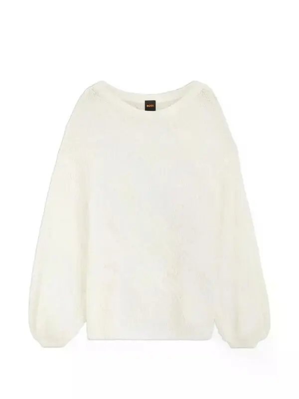 BOSS C_ferignon Balloon-sleeve Sweater - Neutrals