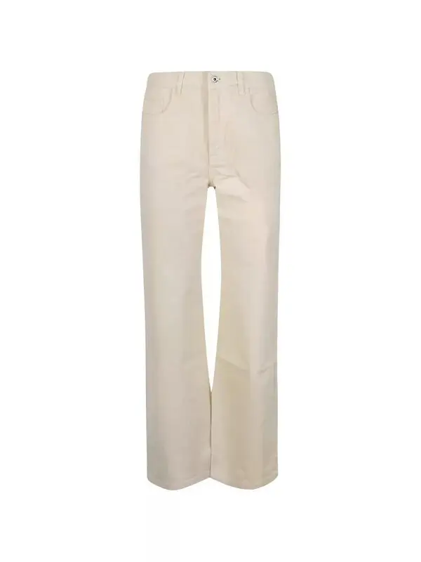 Patrizia Pepe High-waisted Straight-leg Jeans - Neutrals