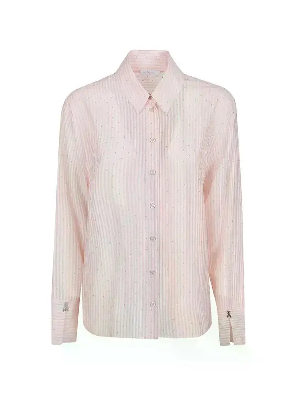 Patrizia Pepe Striped-pattern Shirt - Pink