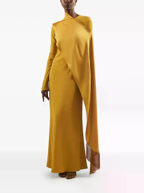 TALLER MARMO Mounia Draped Gown