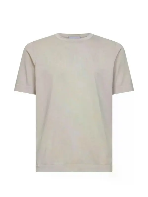 D4.0 Ribbed Crew-neck T-shirt - Neutrals