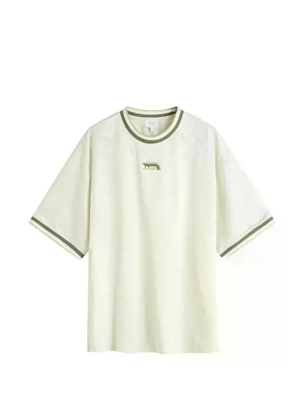 Maison Kitsuné Logo-detail Crew-neck T-shirt - Neutrals