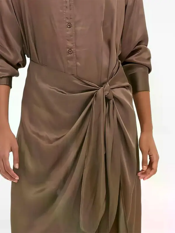 APIECE APART Alessandra Tie-waist Midi Dress