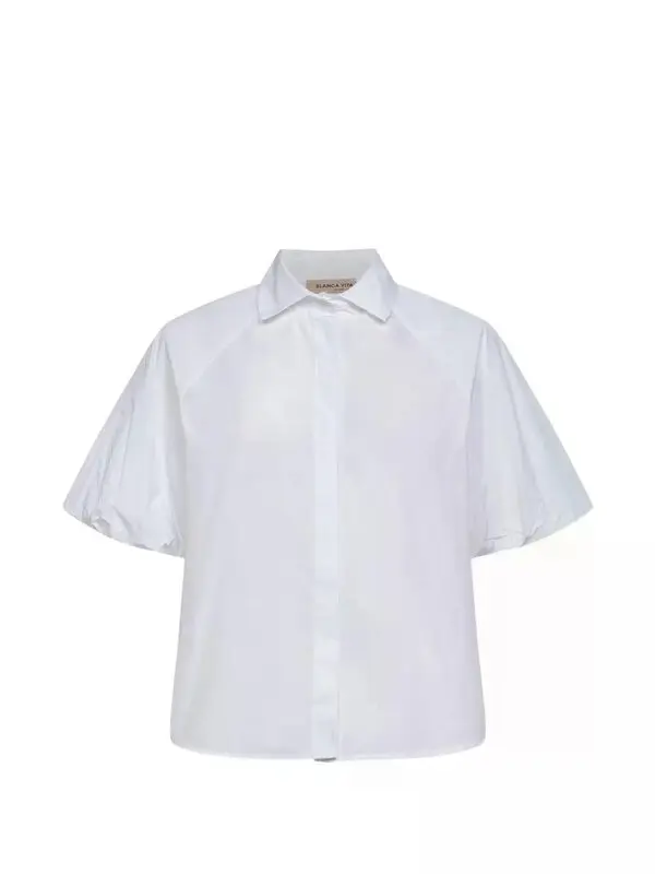 BLANCA VITA Balloon-sleeves Shirt - White