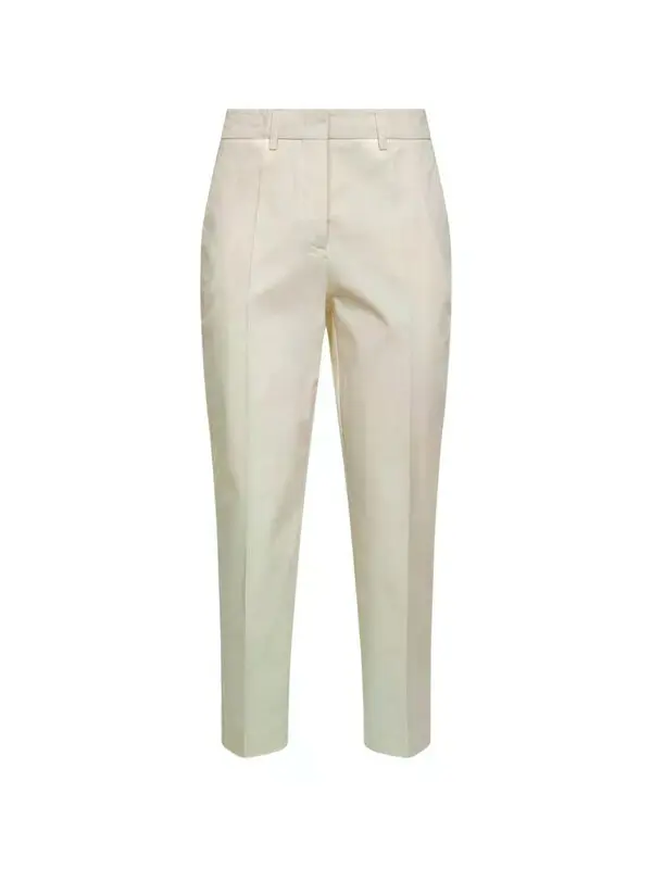 BLANCA VITA Belt-loops Trousers - Neutrals