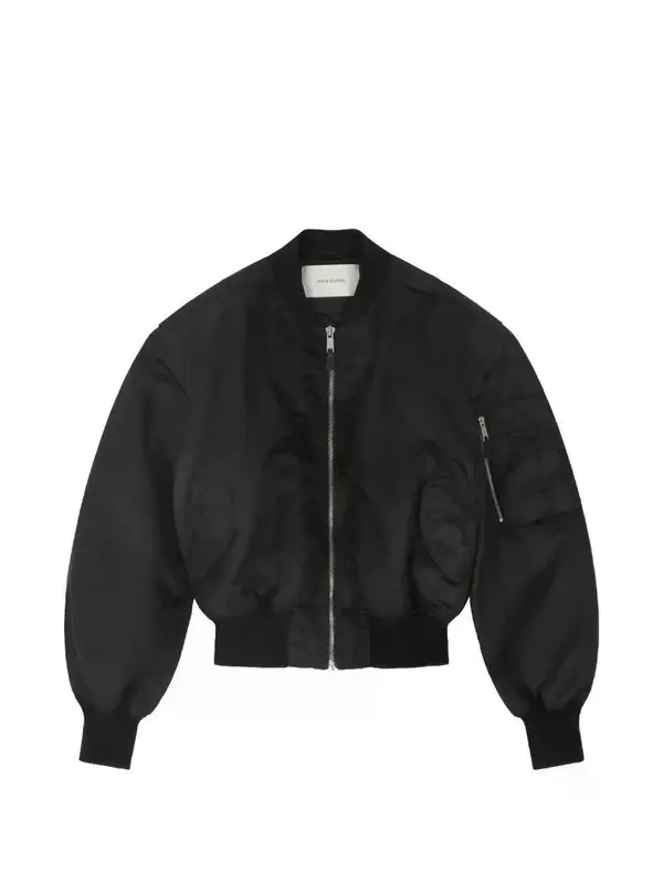 ENTIRE STUDIOS Zip-up Bomber Jacket - Black