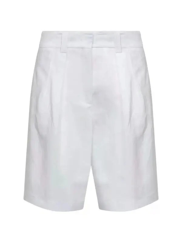 BLANCA VITA Double-pleat Shorts - White