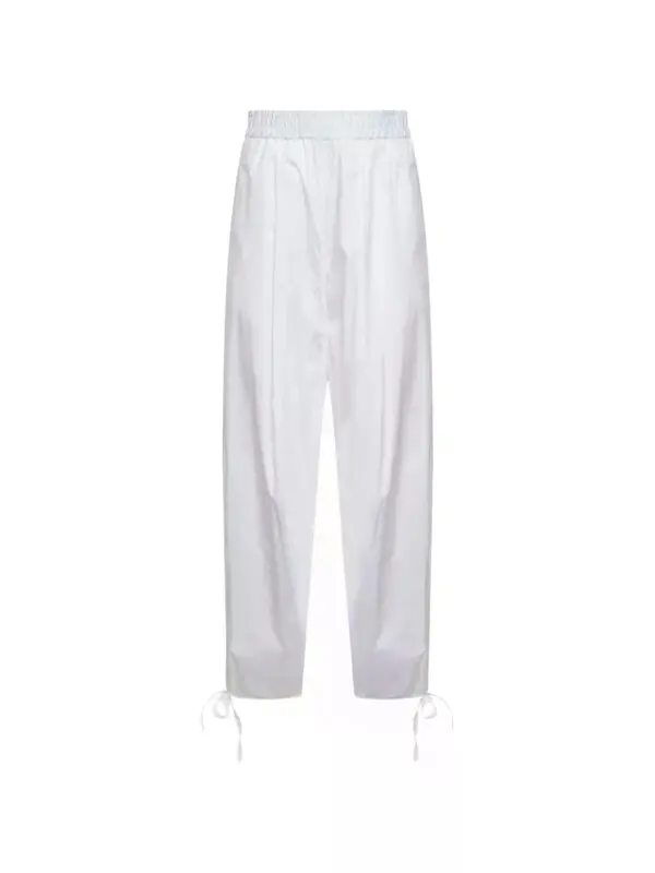 BLANCA VITA Elasticated-waist Trousers - White