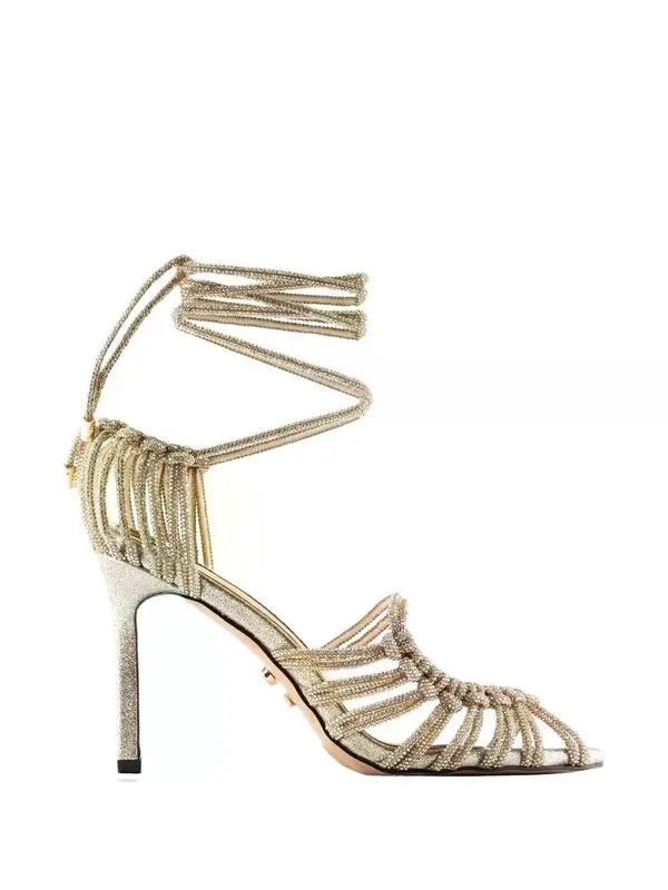 TWENTY FOURHAITCH Molì Oro Strappy Sandals - Gold