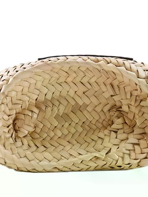 Loewe Small Raffia Anagram Basket Tote Bag - Brown