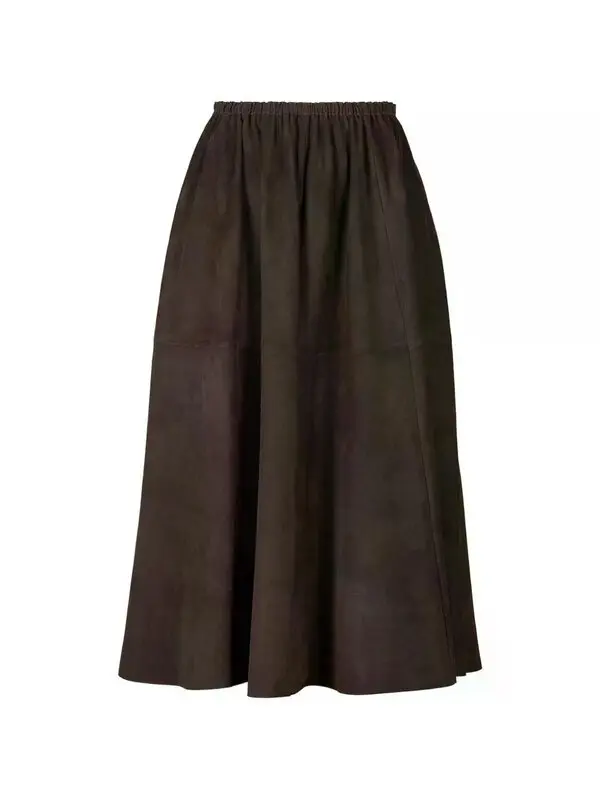DESA 1972 Elasticated A-line Skirt - Brown