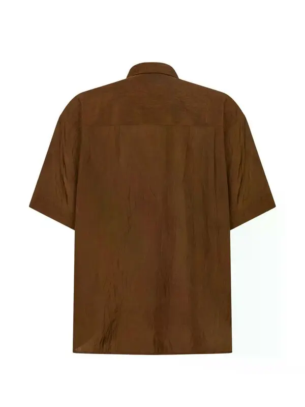 UMA WANG Chest-pockets Short-sleeve Shirt - Brown