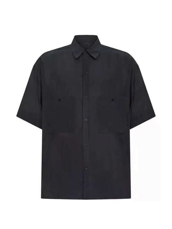 UMA WANG Chest-pockets Short-sleeve Shirt - Blue