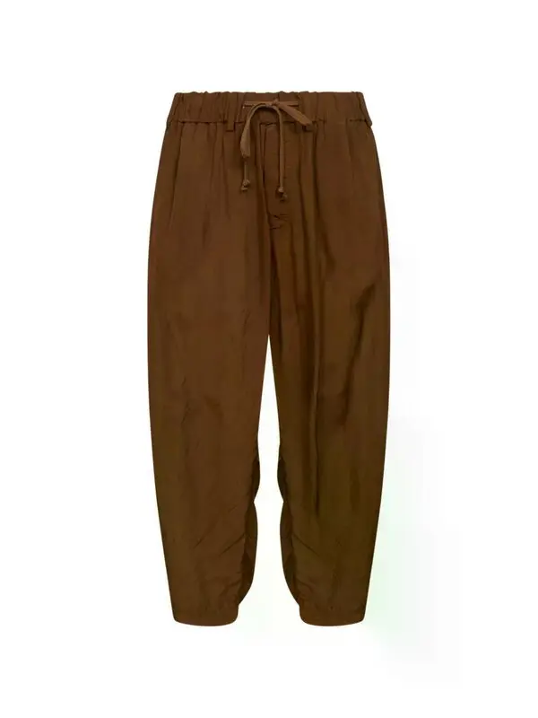 UMA WANG Drawstring Trousers - Brown