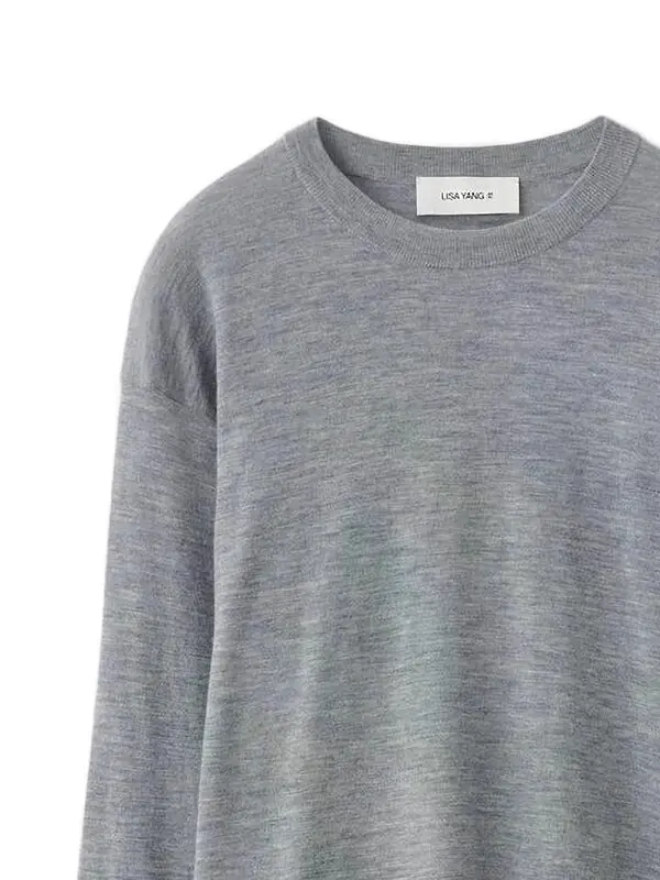 LISA YANG Nathaniel Crew-neck Sweater - Grey