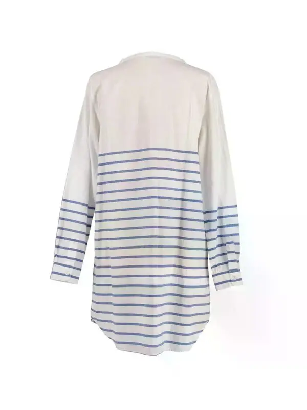 AGLINI Striped Shirt Dress