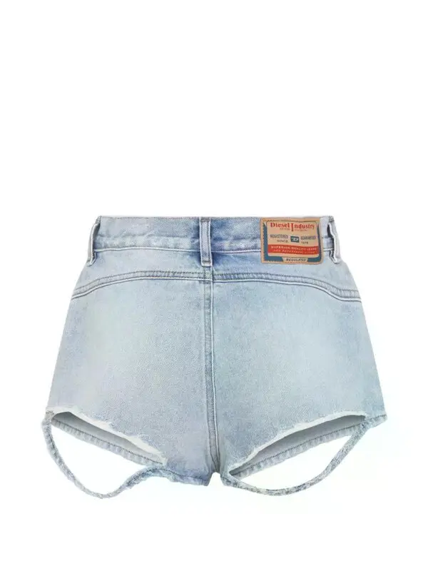 DIESEL Distressed Cutout Denim Shorts