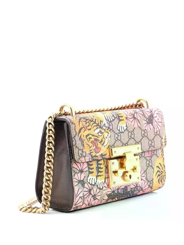 Gucci Padlock Bengal Print Gg Coated Canvas Small Shoulder Bag - Multicolour