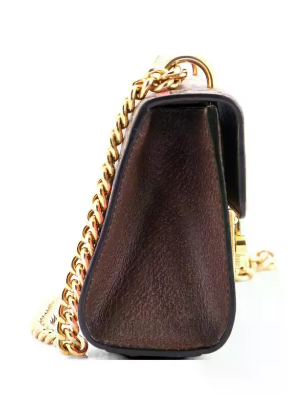 Gucci Padlock Bengal Print Gg Coated Canvas Small Shoulder Bag - Multicolour