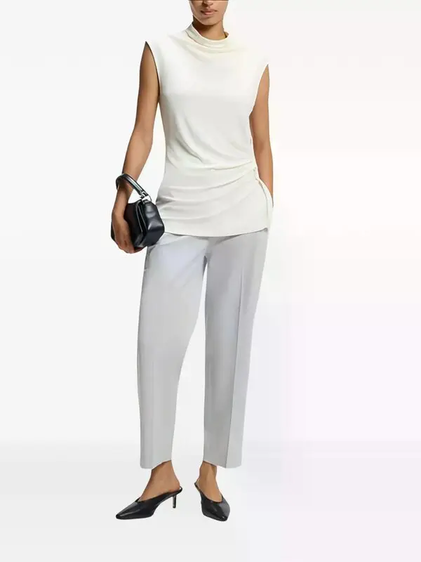 BOSS Cowl-neck Sleeveless Top