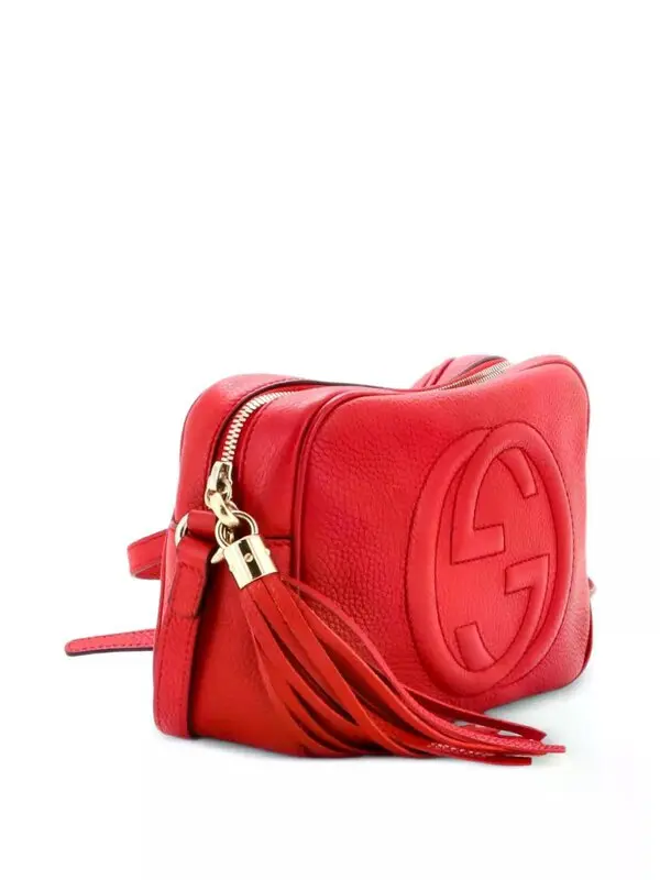 Gucci Soho Disco Leather Crossbody Bag - Red