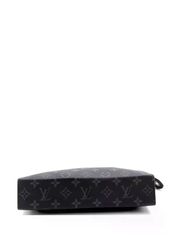 LOUIS VUITTON Pochette Voyage Monogram Eclipse Canvas Mm Clutch - Black