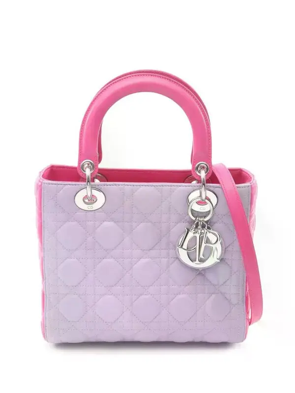 Dior 2010-2026 Medium Lady Satchel - Purple