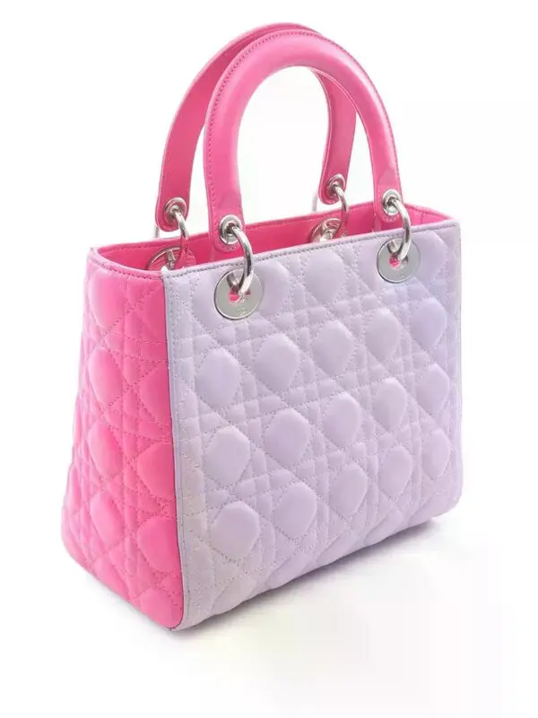 Dior 2010-2026 Medium Lady Satchel - Purple