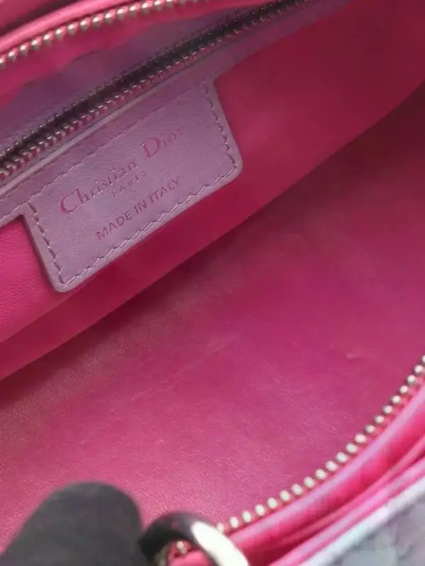 Dior 2010-2026 Medium Lady Satchel - Purple