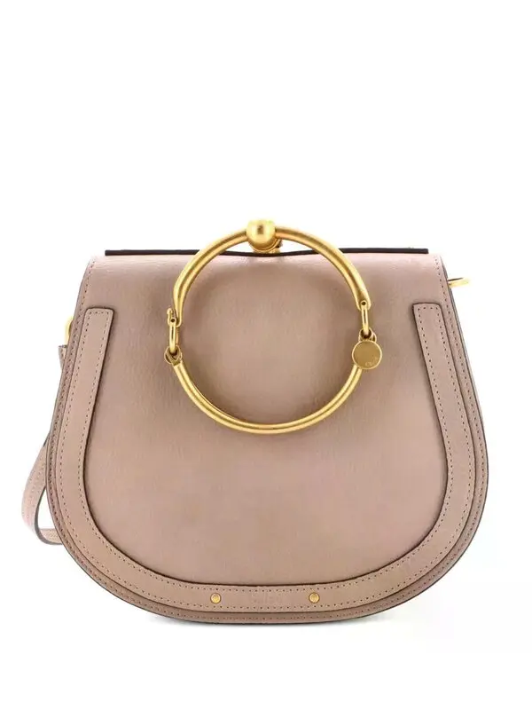 Chloé Nile Leather Medium Crossbody Bag - Neutrals