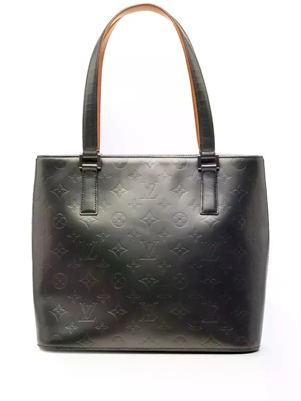 LOUIS VUITTON 2003 Monogram Mat Stockton Tote Bag - Grey