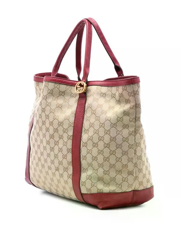 Gucci Gg Canvas Twins Tote Bag - Brown